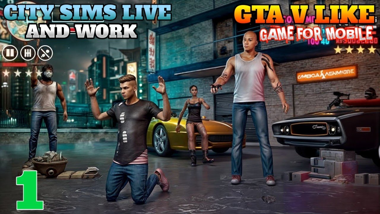 Gta V Like Game For Mobile 😍 City Sims Live And Work | offline gta 5 ...