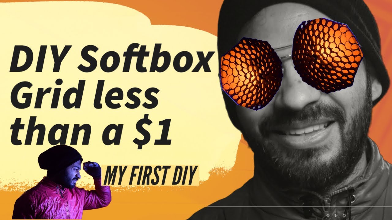DIY Softbox Grid less than a $1, my first DIY video (easy way to ...