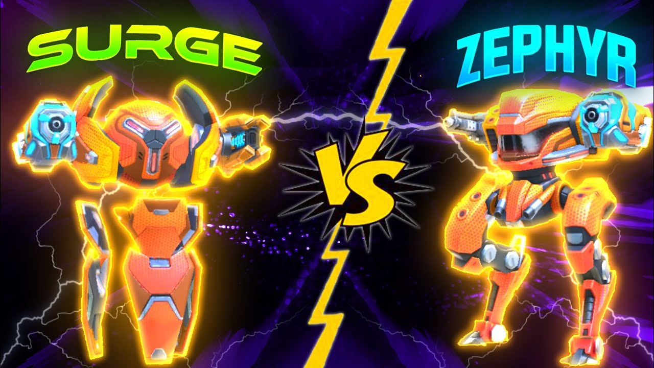 SURGE VS ZEPHYR 😱😱 WHO WILL WIN? || VERSUS VIDEO || MECH ARENA || - YouTube
