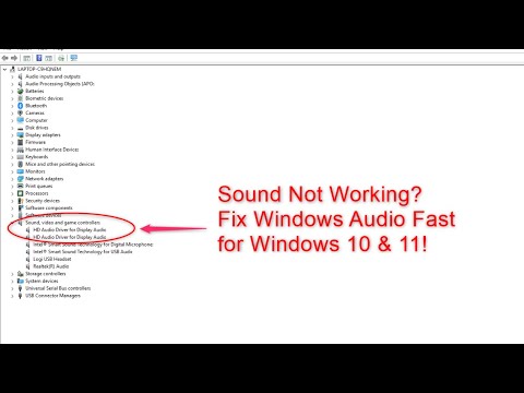 Sound Not Working? Fix Windows Audio Fast for Windows 10 & 11! - YouTube