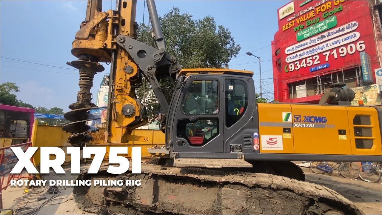 XR175I Rotary Drilling Piling Rig - YouTube