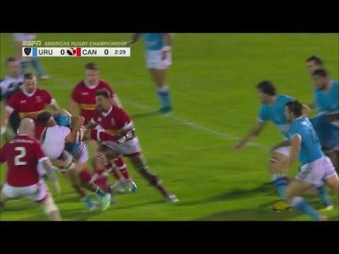 Santiago Arata dominant dump tackle on Brett Beukeboom sparks melee ...