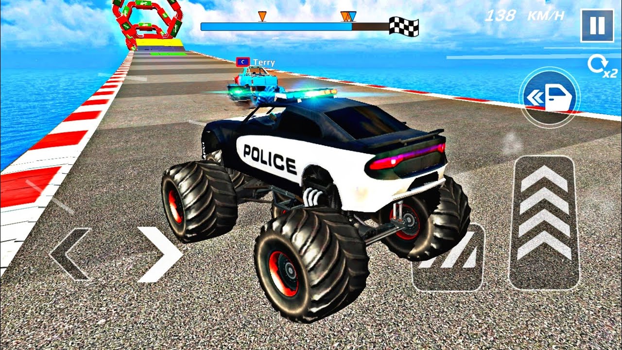 Monster Truck Ultra Mega Ramp Driving | Car Game - YouTube