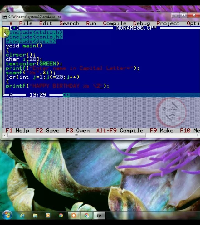 Happy Birthday Wish Using Programming In C Shorts Programminginc Ccode Ytshorts Youtube 