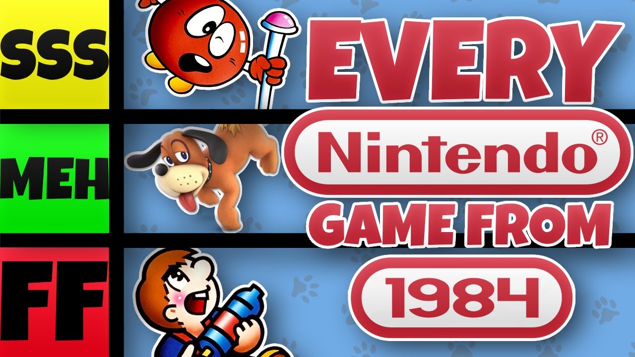 I Played & Ranked Every Nintendo Game From 1984 - YouTube
