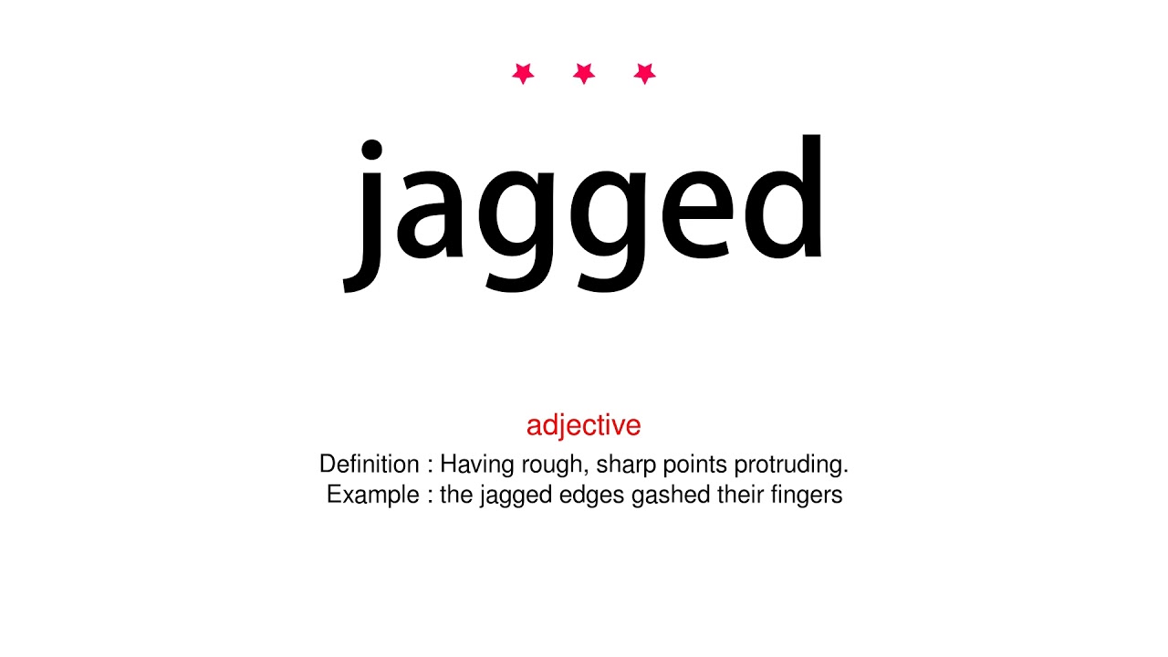 How to pronounce jagged - Vocab Today - YouTube