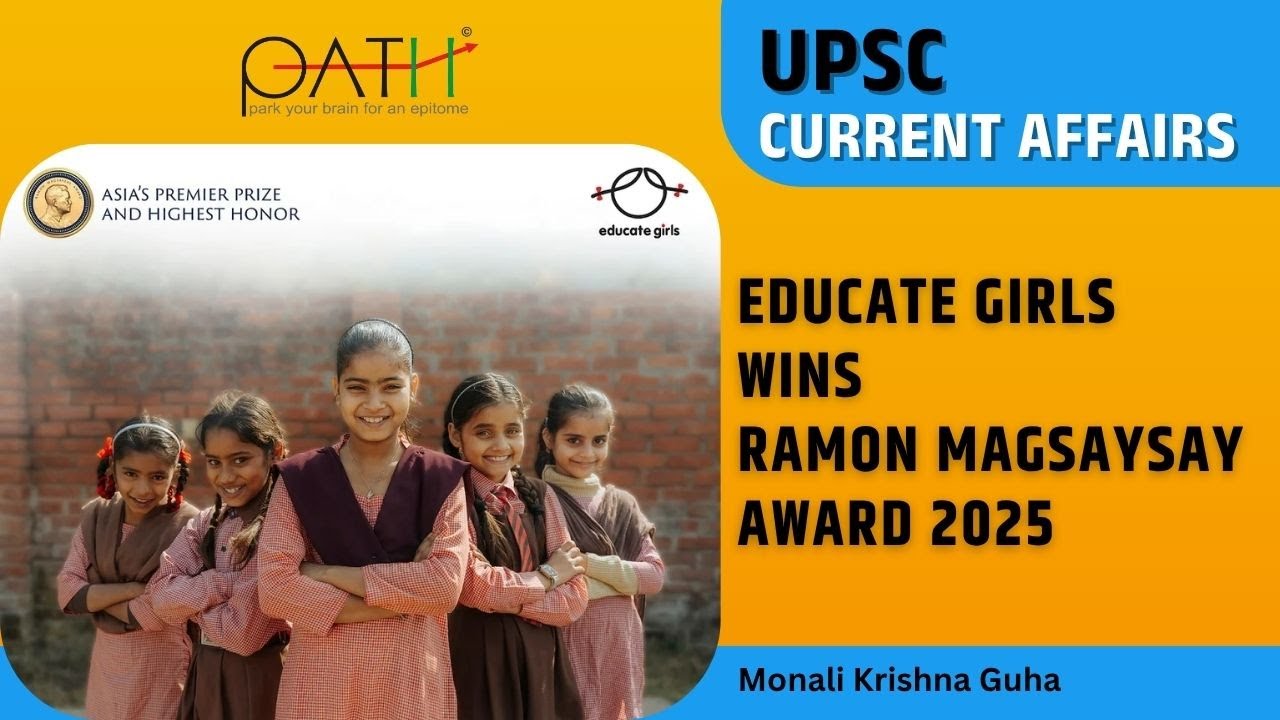 Educate Girls Wins Ramon Magsaysay Award 2025 | Monali Krishna Guha ...