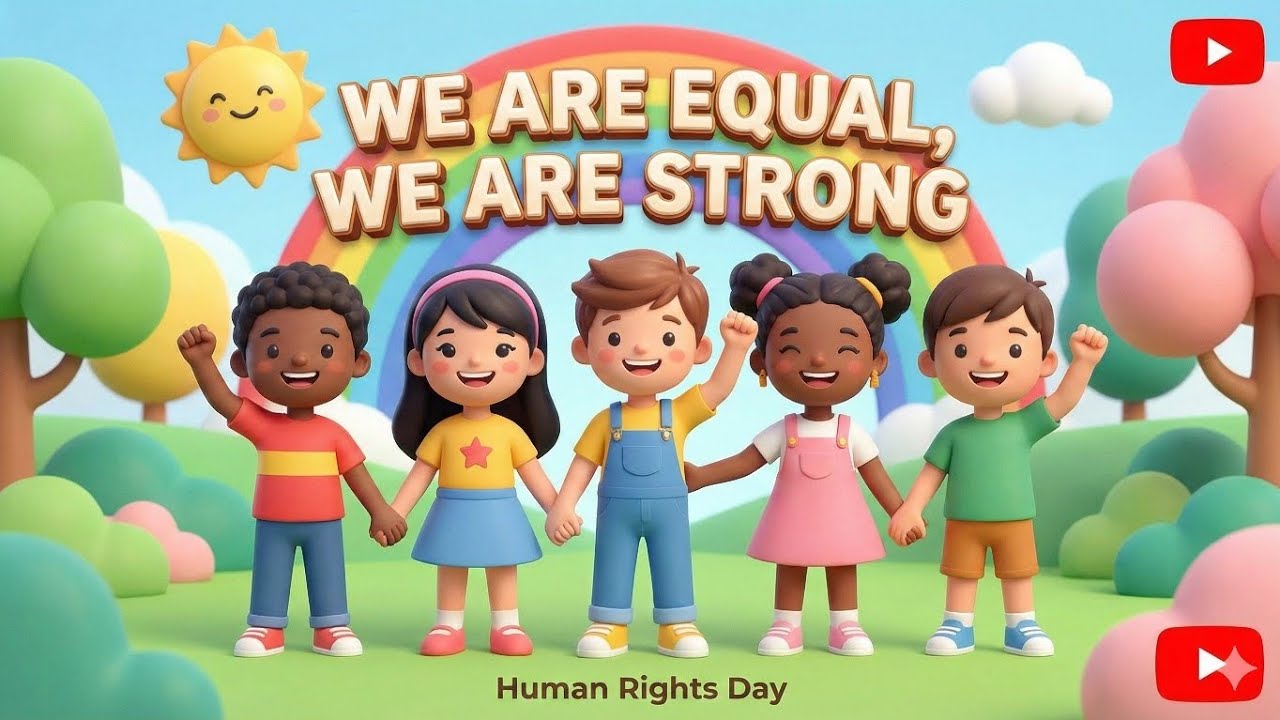 We Are Equal, We Are Strong | Human Rights Day Kids Song | Children’s ...