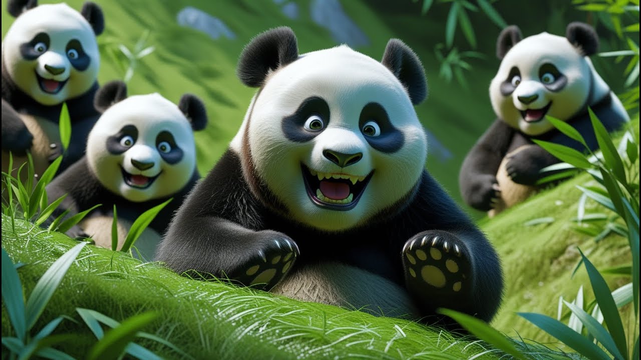 Five Little Pandas Rhyme Song | Popular Nursery Rhyme & Lyrics for Kids ...