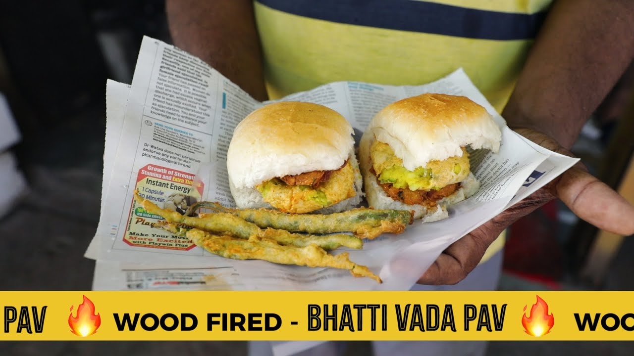 Wood Fire Bhatti Vada Pav, in Mumbai! - YouTube
