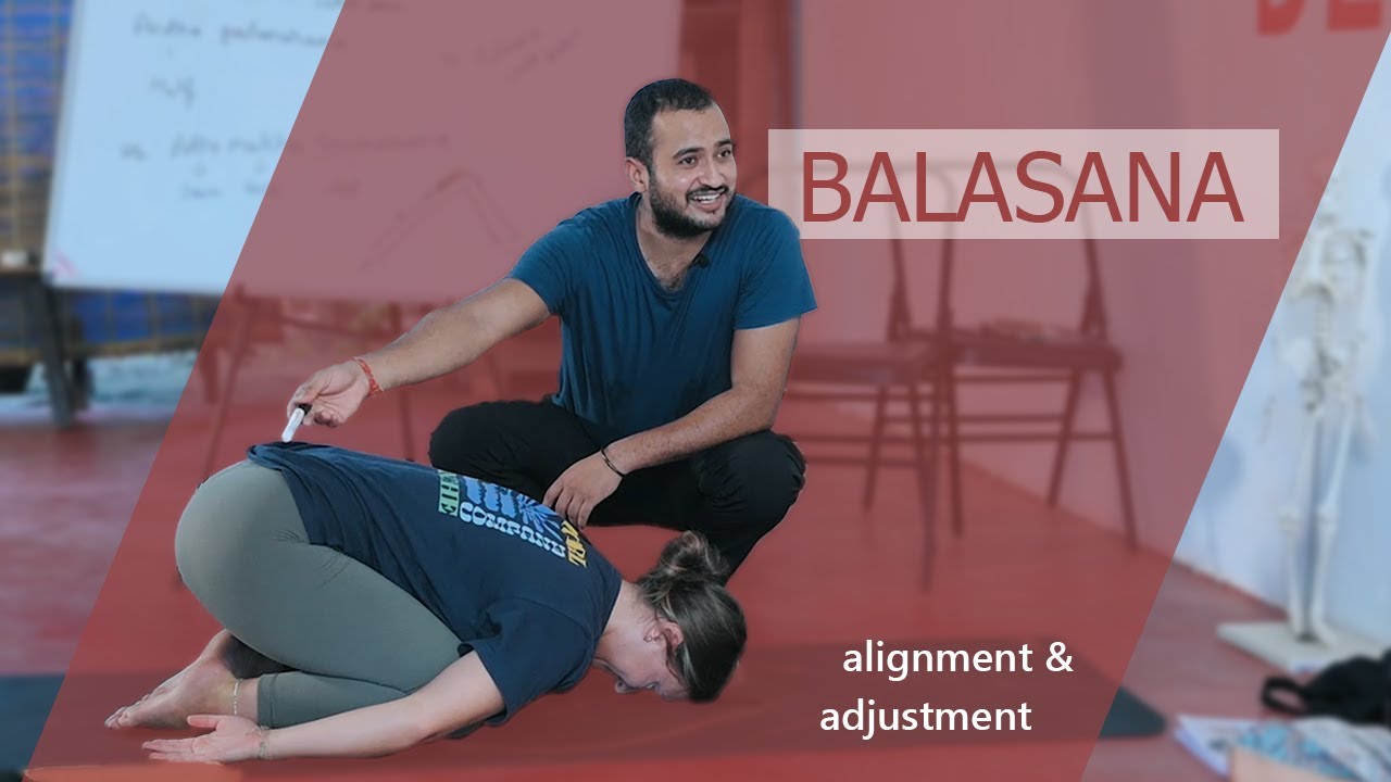 How to do Balasana (child's yoga pose) - correct alignment and ...