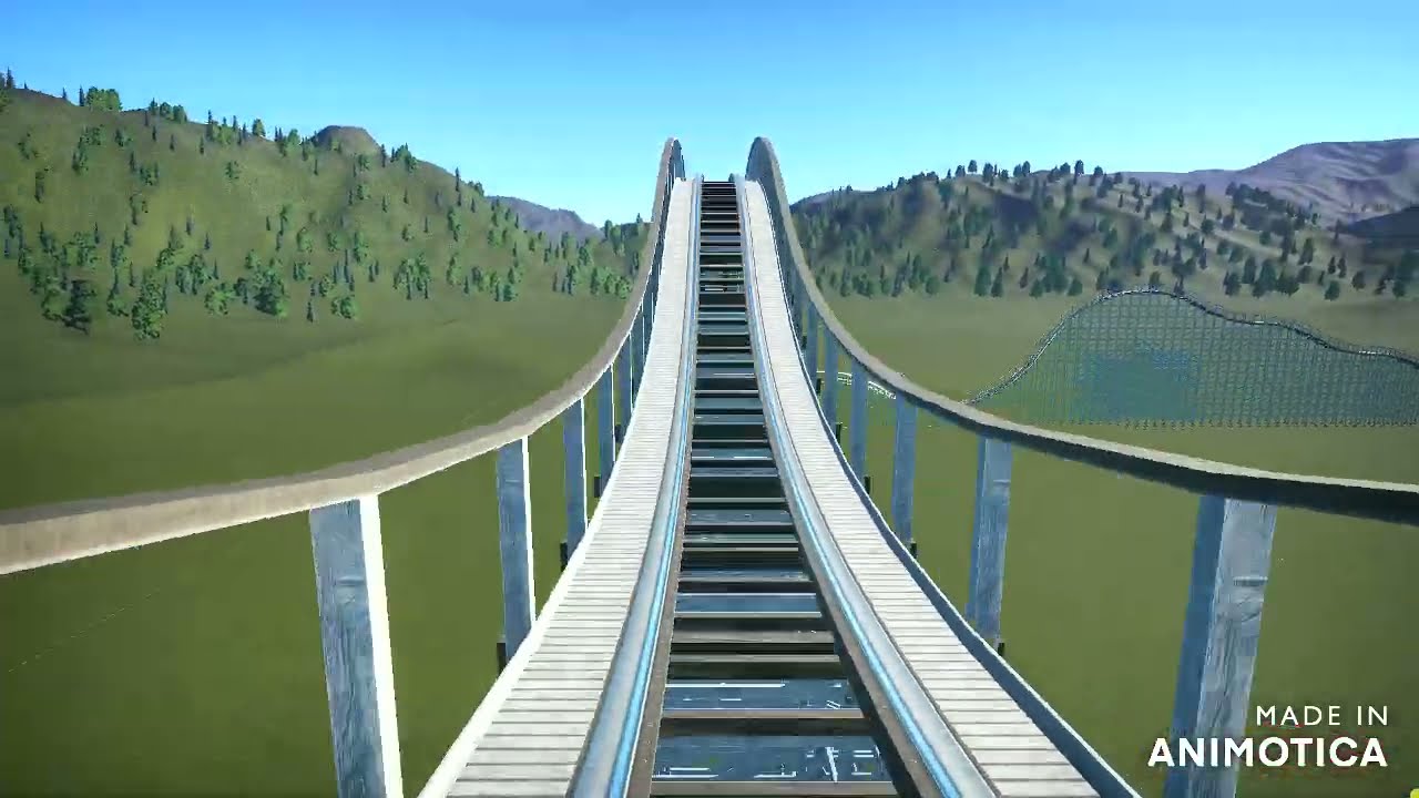Wooden and Monorail coasters in Planet coaster - YouTube