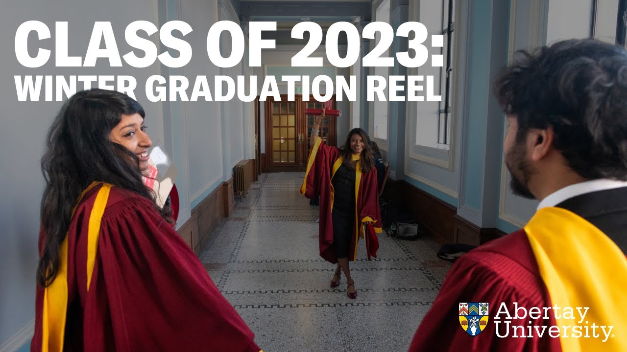 Class of 2023: Abertay University Winter Graduation Reel - YouTube