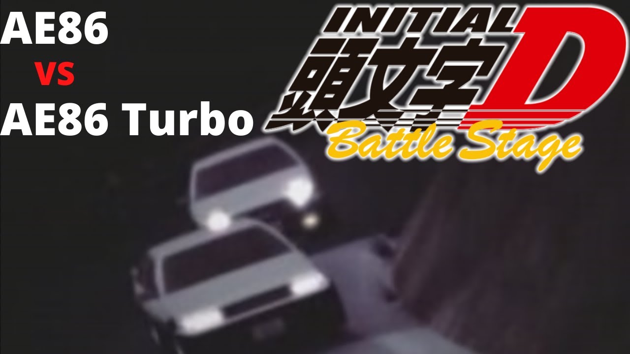 Initial D Battle Stage AE86 vs AE86 Turbo HD (CC) - YouTube