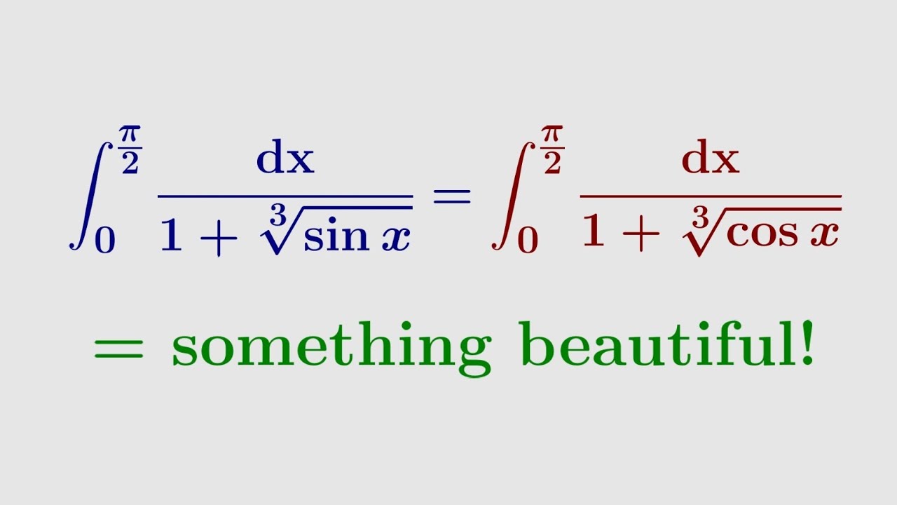 One of my favorite integrals (so far) - YouTube