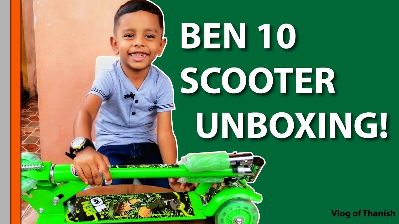 BEN 10 Scooter unboxing! - YouTube