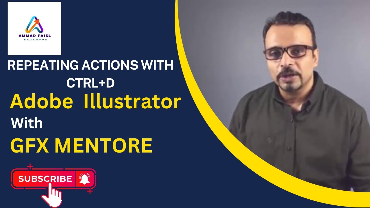 GFX MENTORE|Repeating Actions With Ctrl+D|#adobeillustrator - YouTube