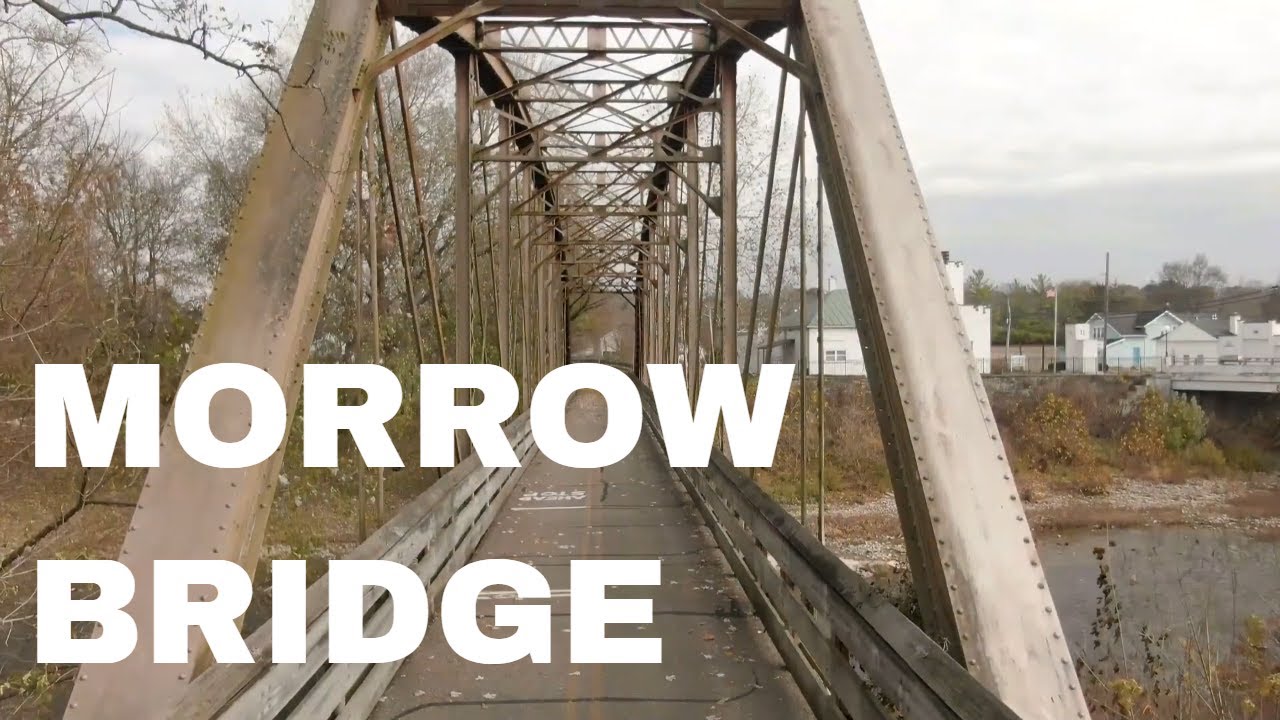 Todd's Fork Bridge Little Miami Bike Trail - Morrow Ohio Aerial Video ...