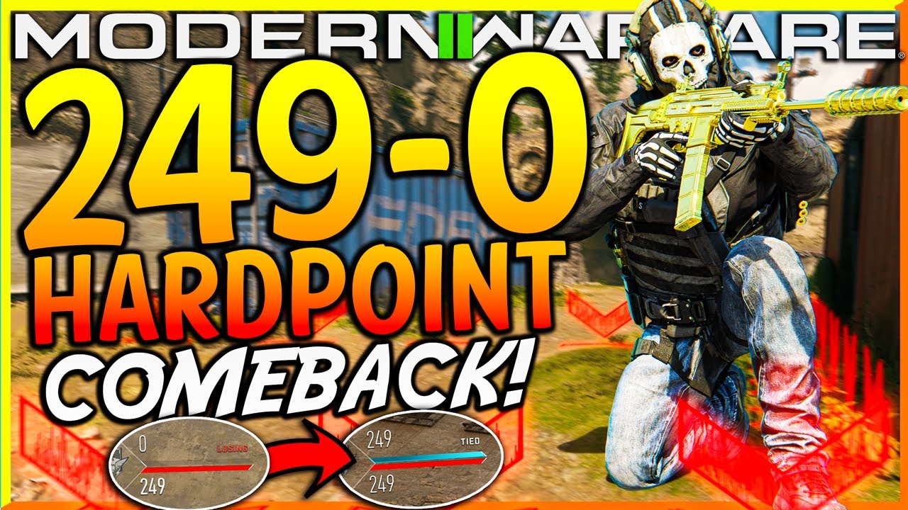 MODERN WARFARE 2: "249-0 HARDPOINT COMEBACK WIN" - Team Challenge #3 ...