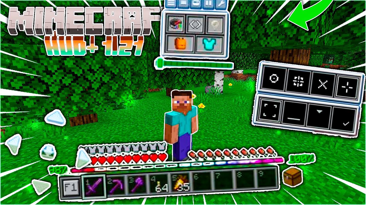 💚 !NUEVO HUD TWEAKS PARA MINECRAFT PE 1.21.X! (+20 OPCIONES ÚTILES) - YouTube