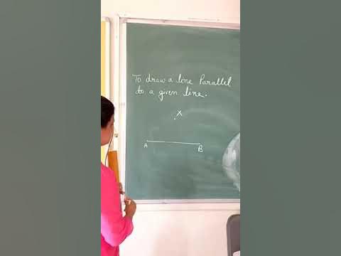 Draw Parallel Line Using Ruler And Set Squares - Youtube