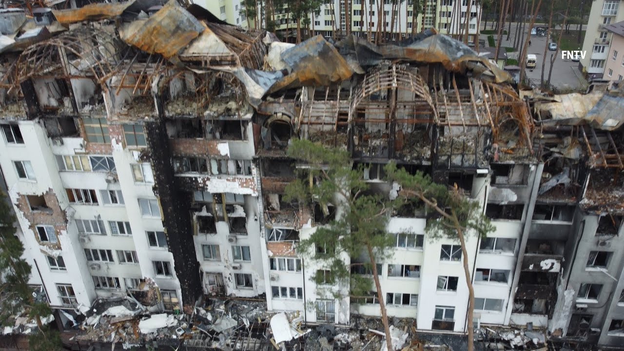 Destroyed Battleground in Kyiv Oblast - YouTube