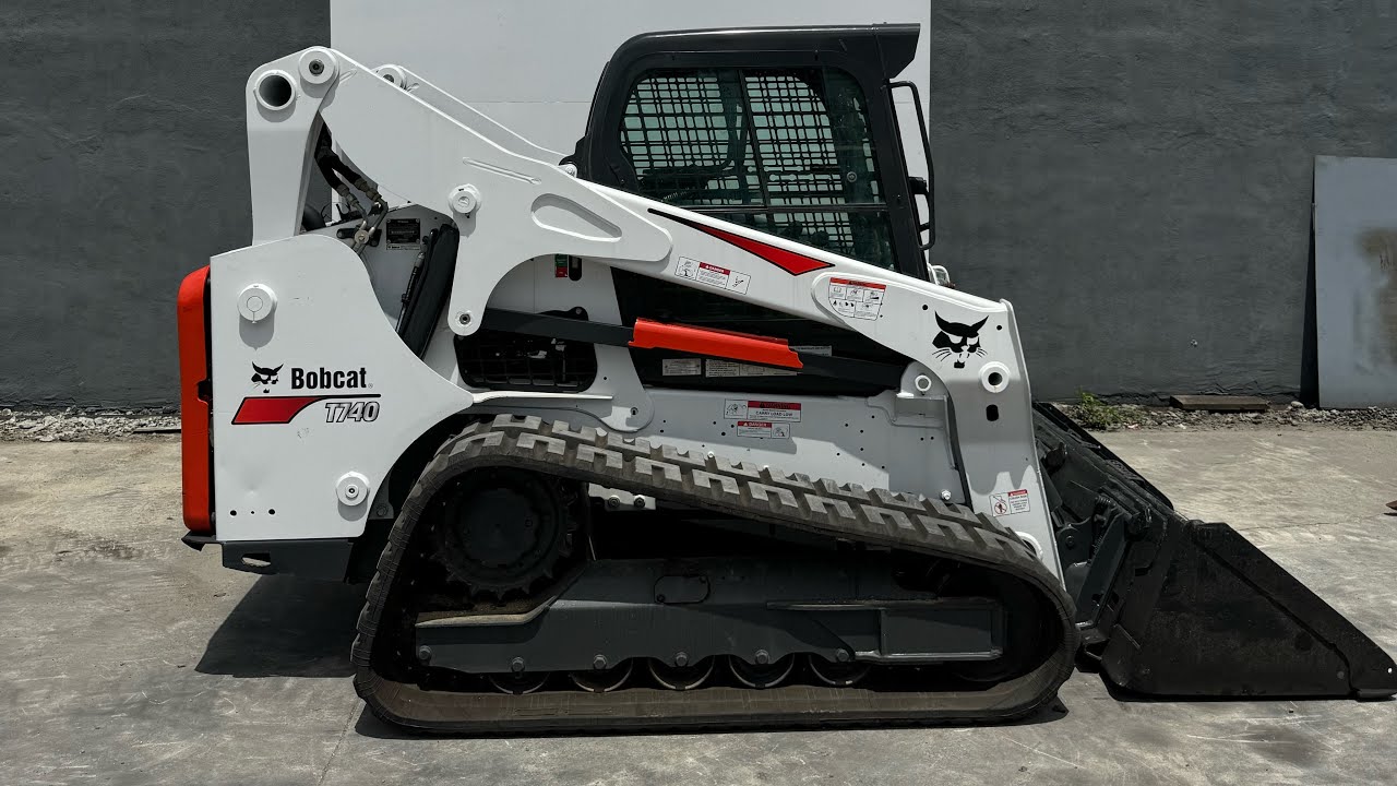 2018 Bobcat T740 enclosed cab skid steer loader #10064 - YouTube