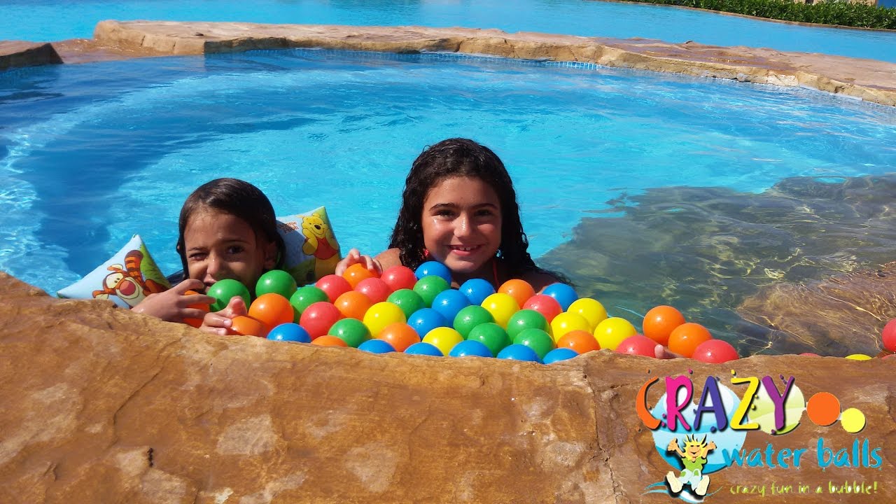 Playground water Kids Pool Fun Balls Swimming Balls in Huge Pool BABY ...