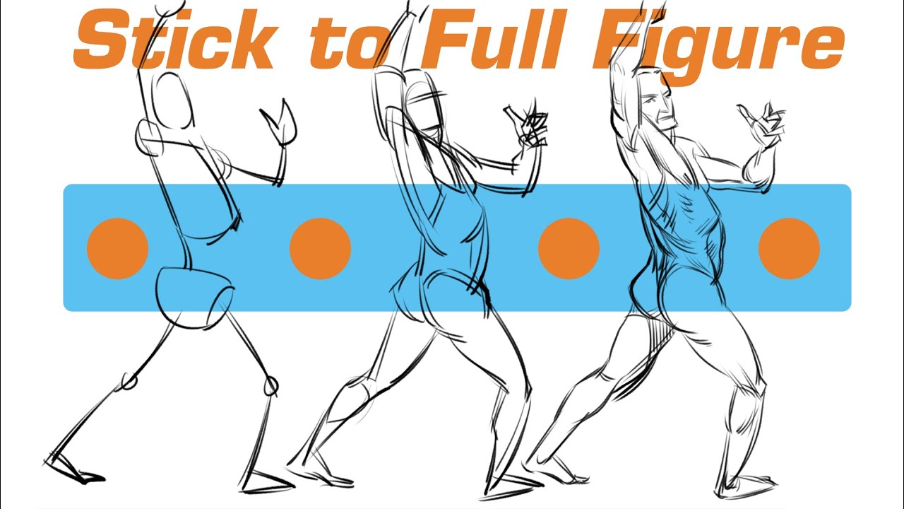Stick Figure to Full Figure Drawing: FORCE Friday 230 - YouTube