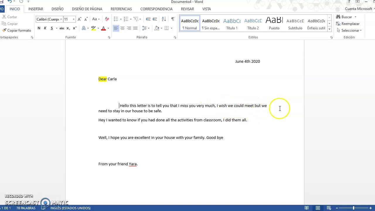 Make a letter - YouTube
