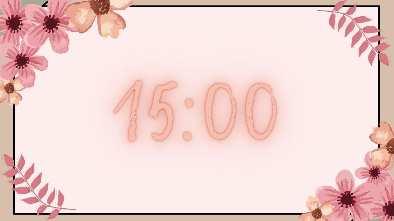 15 min Aesthetic timer PIANO SOUNDS (Alarm at the end) - YouTube