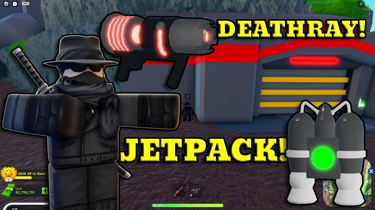 JETPACK AND DEATHRAY TUTORIAL!!!( Roblox Mad City) - YouTube