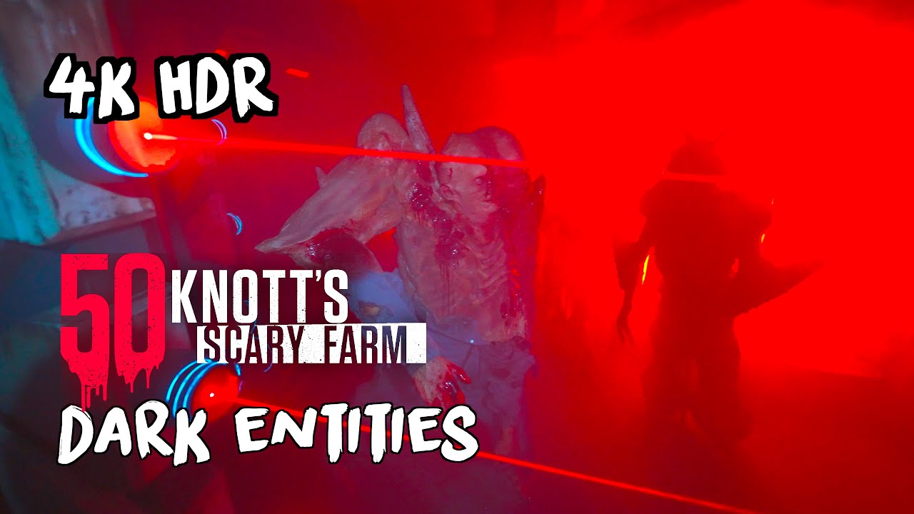 Dark Entities maze at Knott's Scary Farm 2023 [4K HDR] - YouTube