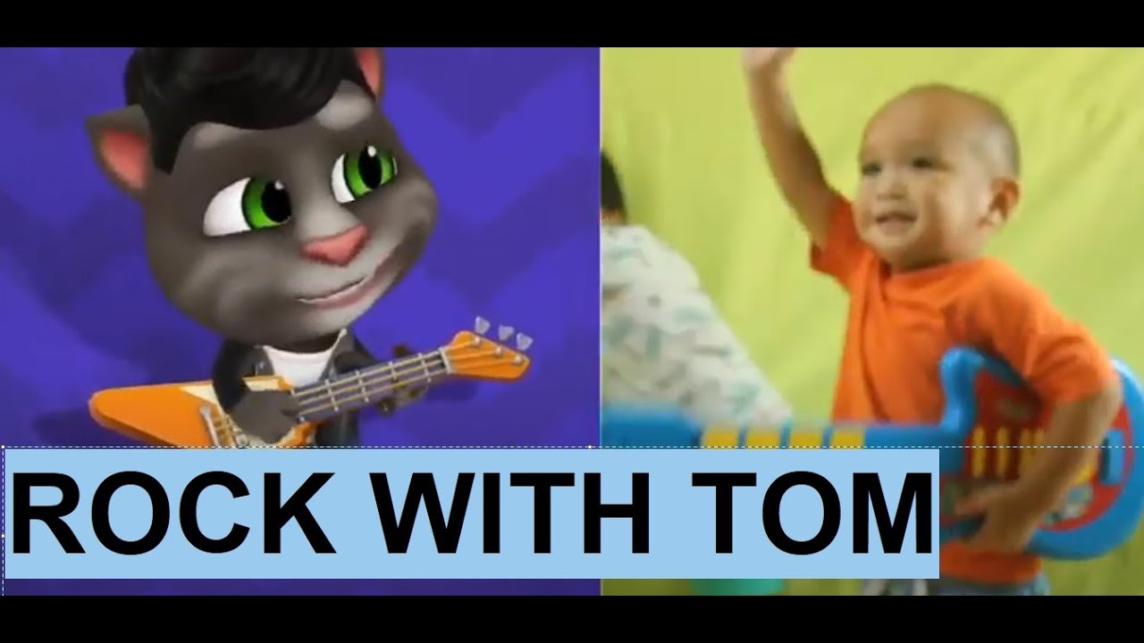 Rock 'n' Tom talking tom music |Talking Tom Dances| Tom Cat plays ...