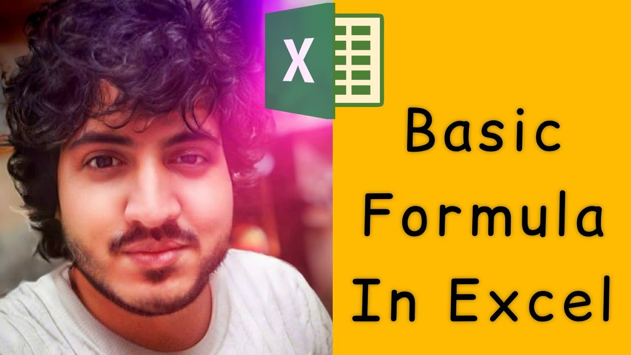 Basic Formula in Excel in hindi | MUKUL JAIN - YouTube
