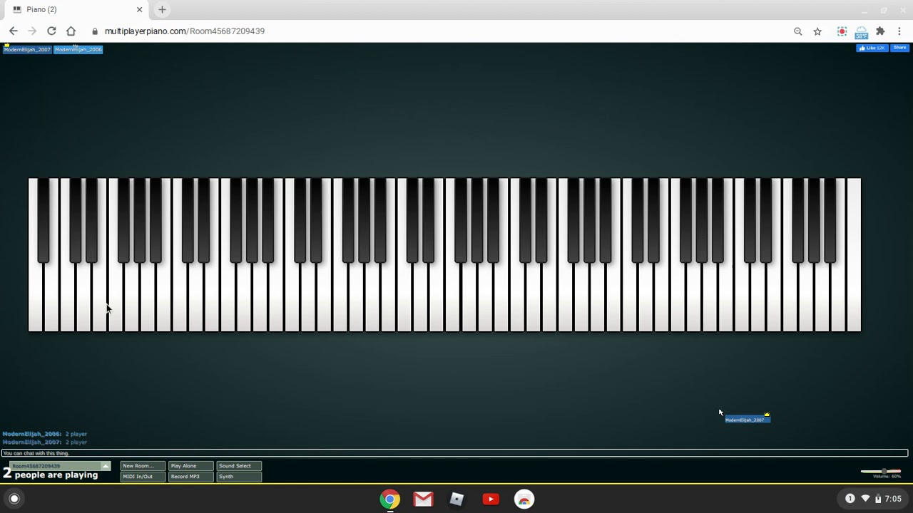 Multiplayer Piano Part 9: Controlling 2 Players At Once. - YouTube