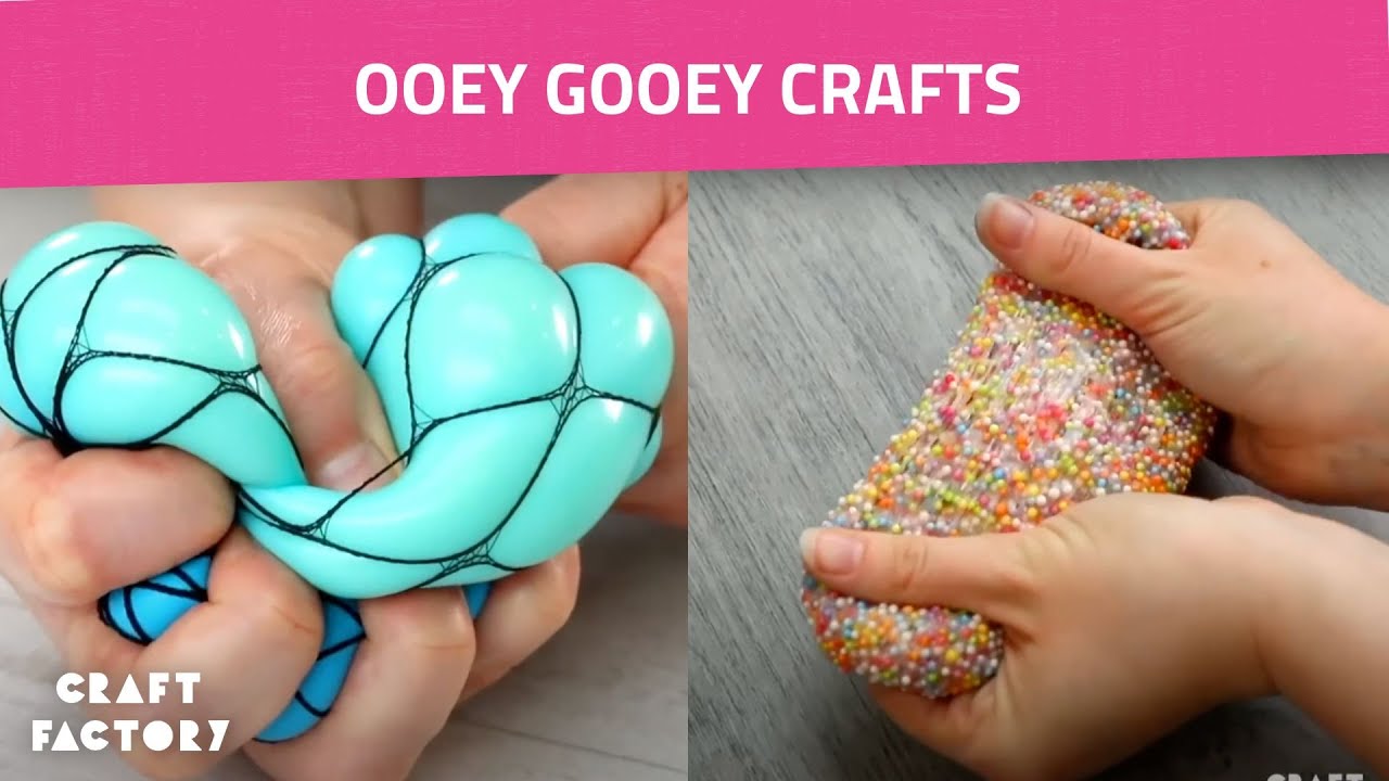 Slime to gooey crafts, satisfying crafts! | Craft Factory - YouTube
