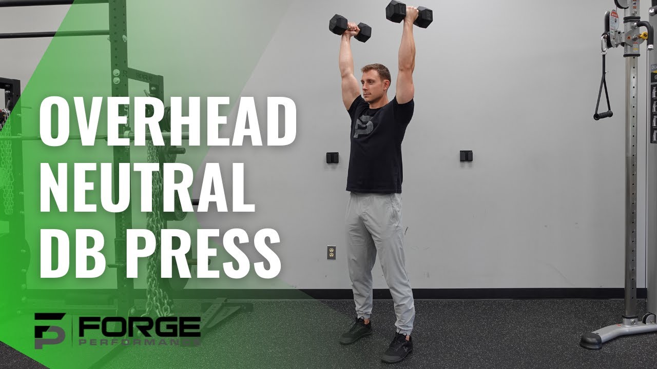 Standing Neutral DB Overhead Press - YouTube