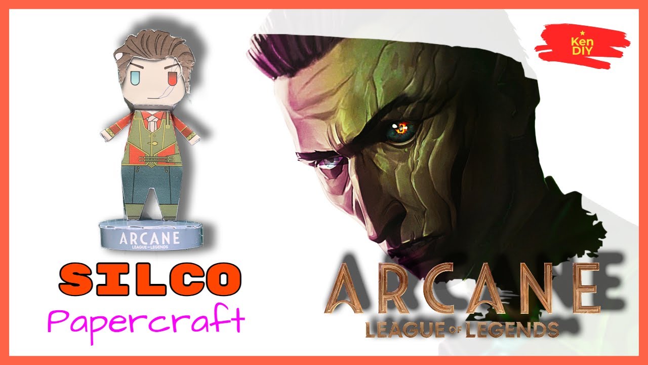 Arcane: Silco Papercraft Tutorial | Ken DIY - YouTube