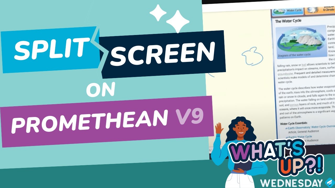 Split Screen on Promethean V9 - What's Up Wednesday - YouTube