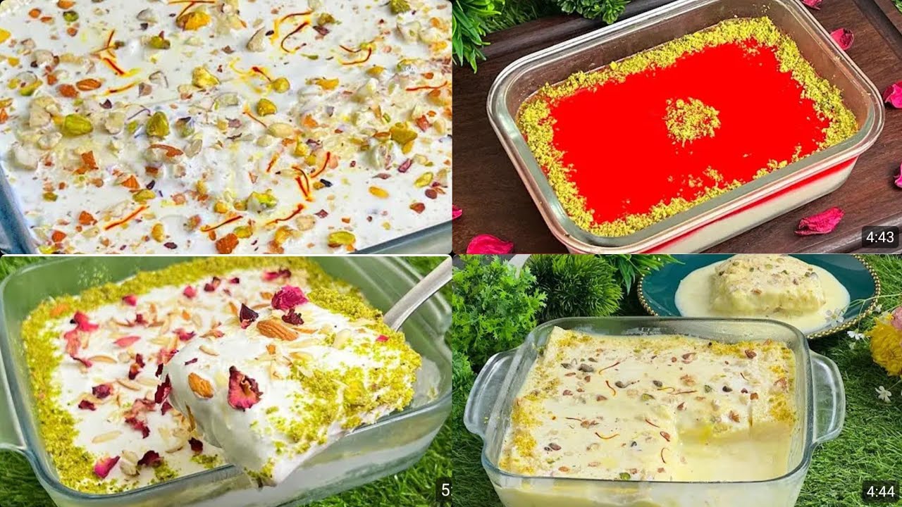 4 Amazing Arabian Pudding | 2 Diffrent Ways To Make Arabian Pudding ...