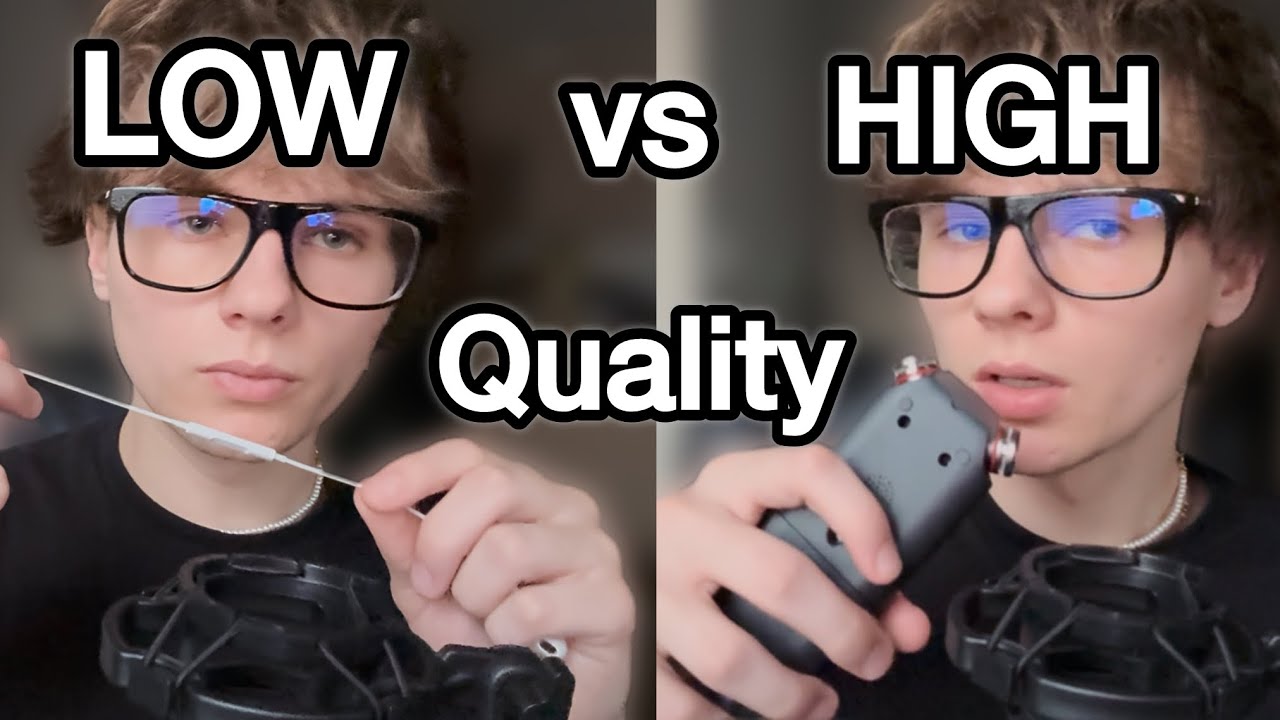 LOW vs HIGH Quality ASMR - YouTube