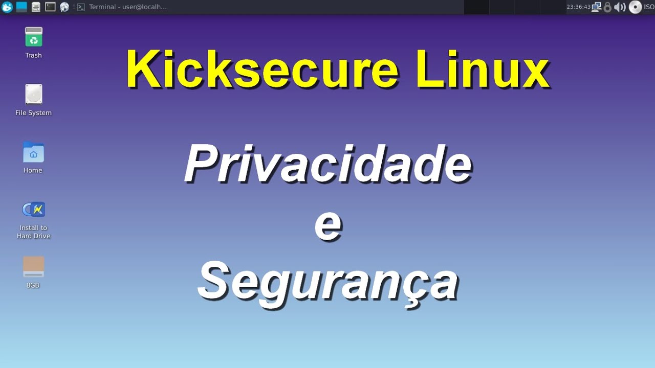 Kicksecure uma distribuição Linux com segurança reforçada. Mesmo ...