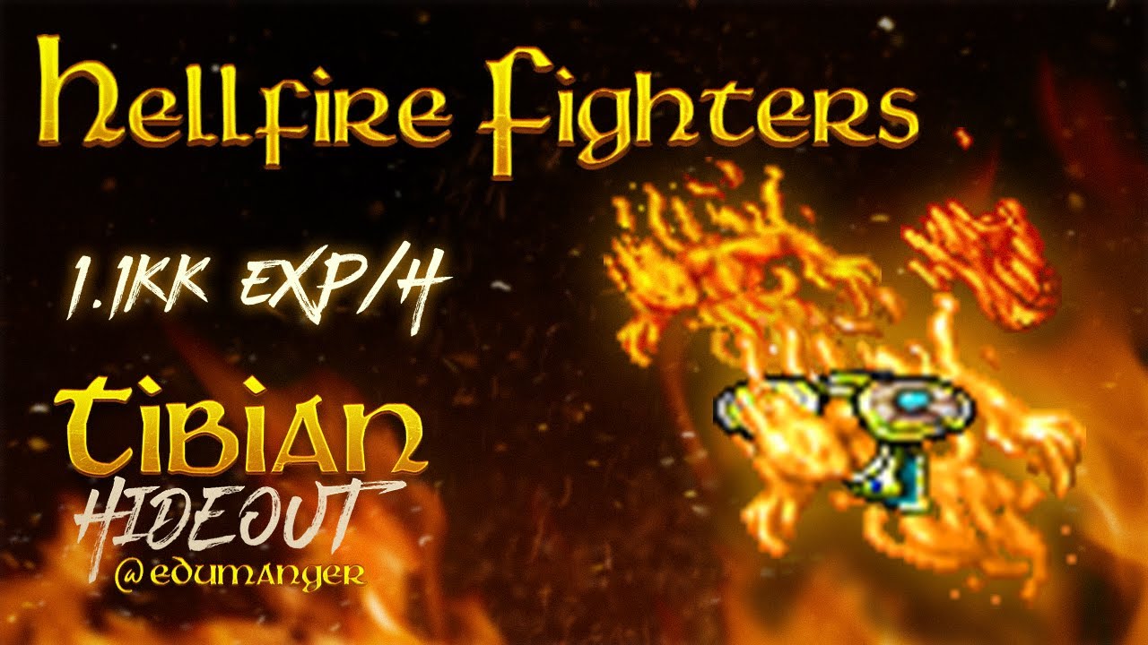 Tibian Hideout | Hellfire Fighters Hunt & Bestiary Guide | Solo ED/MS 150+ (1.1kk exp/h) - YouTube