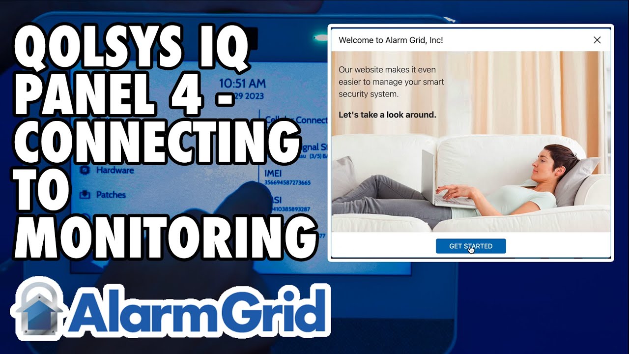 Qolsys IQ Panel 4: Connecting to Monitoring - YouTube