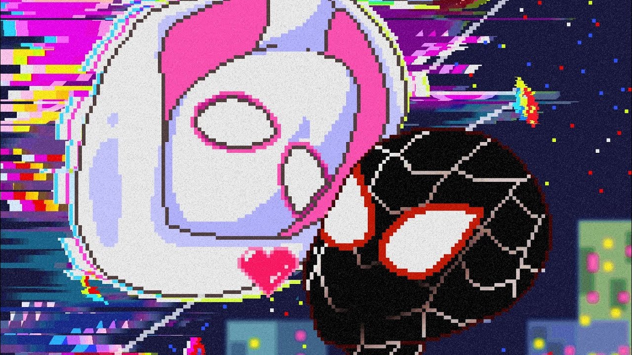 Miles and Gwen pixel art【 Ibis Paint X 】 - YouTube