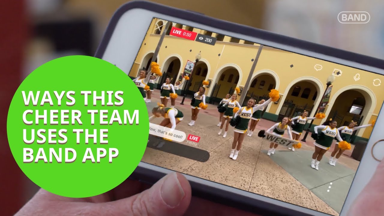 High School Cheer Team Uses the BAND app - YouTube
