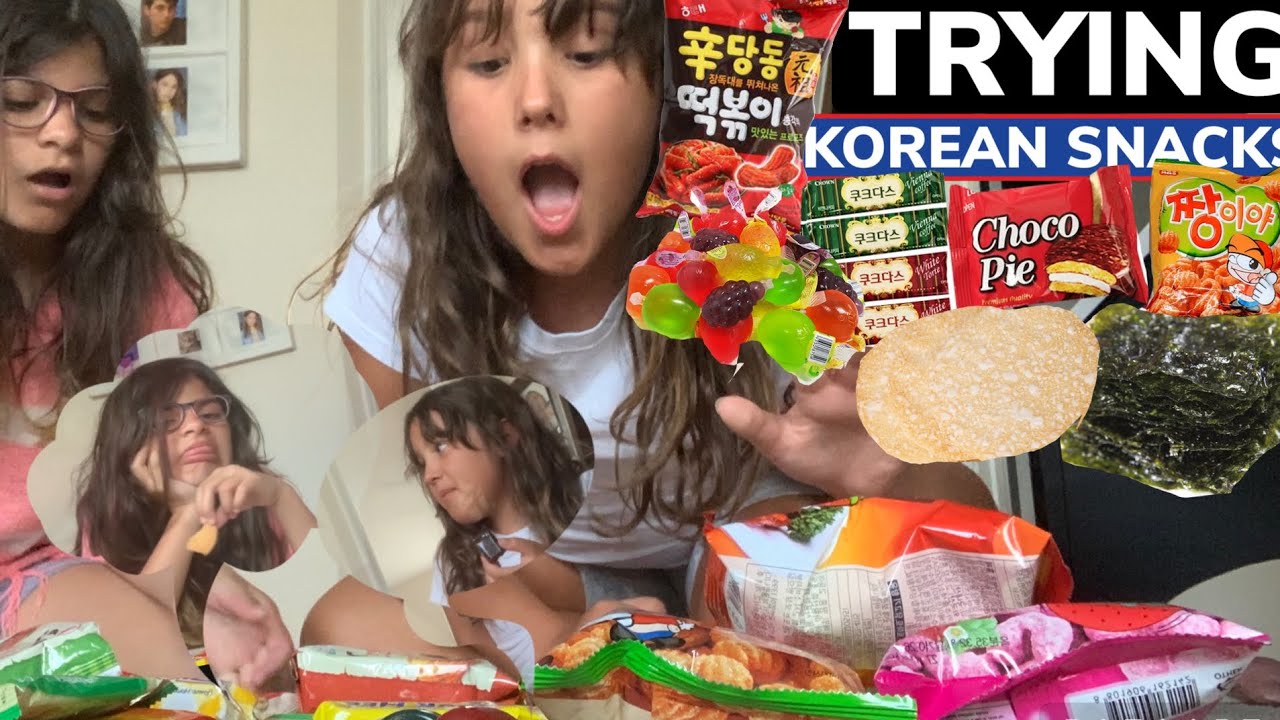Unexpected flavors: Trying Korean snacks for the first time! - YouTube