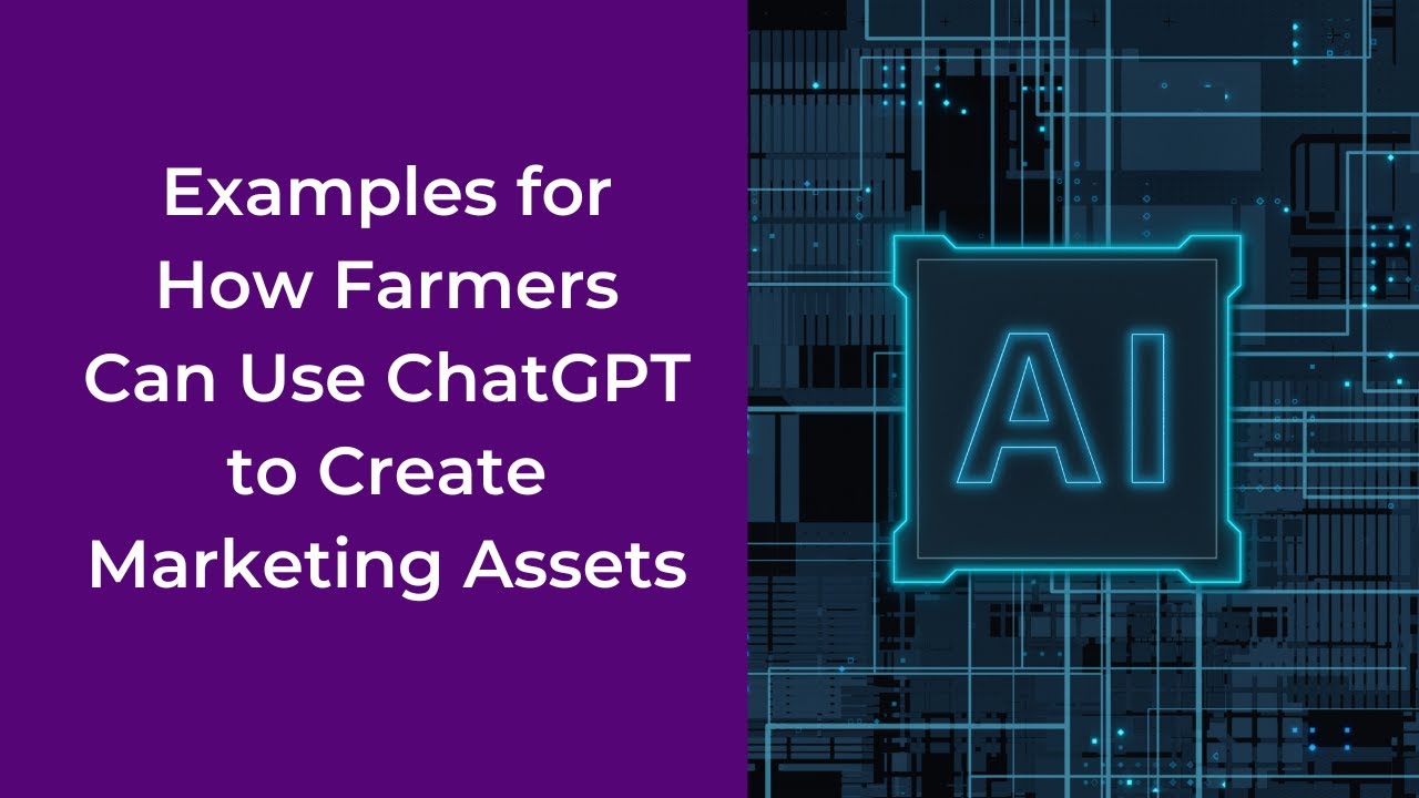 How farms can use ChatGPT to boost their marketing - YouTube