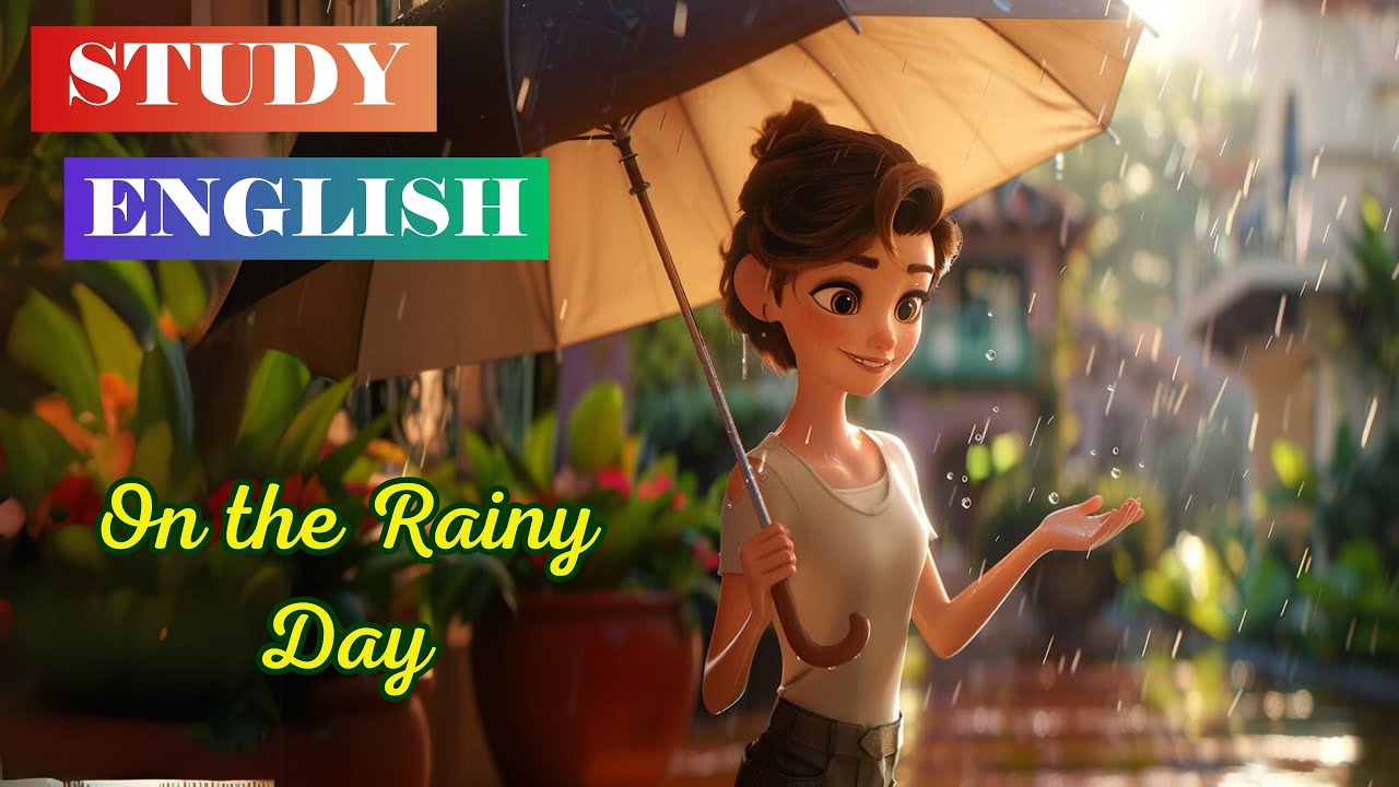 On the rainy day, Practice English listening skills and speaking skills ...